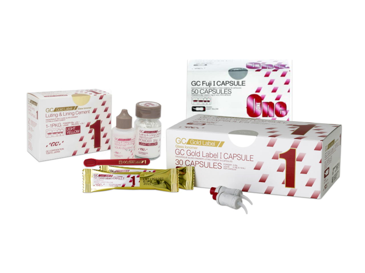 GC Gold Label 1 - Self-cured glass ionomer Highest Selling Luting Lining Cement in India- GC ...